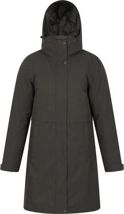 Mountain Warehouse Luna Jacke, wasserfest f&uuml;r Damen, 3 in 1, Lang (Khakigr&uuml;n)