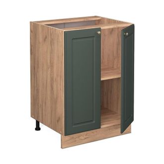 Vicco Meuble bas de cuisine Fame-Line, Vert Or Campagne, 60 cm, pt Marbre