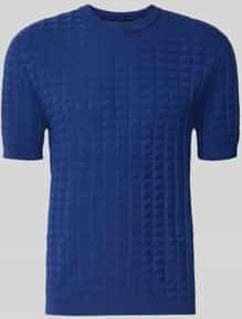 A|X Armani Exchange Strickshirt aus Viskose-Mix mit Strukturmuster