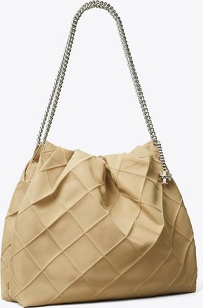 Tory Burch Damen Fleming Hobo Bag aus Nylon