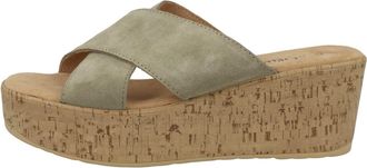 s.Oliver Schiebe-Sandalen 5-5-27212-20 Grün Red Label