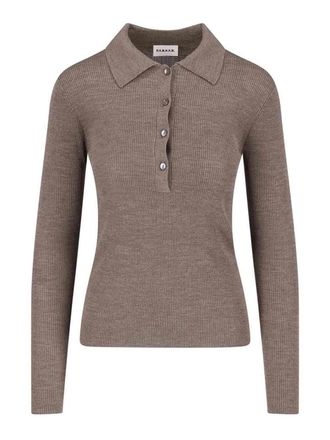 P.A.R.O.S.H. P. A.R. O.S. H. Rundhalspullover - Taupe