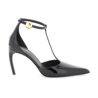 Ferragamo T-Strap Pumps - - Shoes - Damen - Schwarzk - 40 1/2 EU