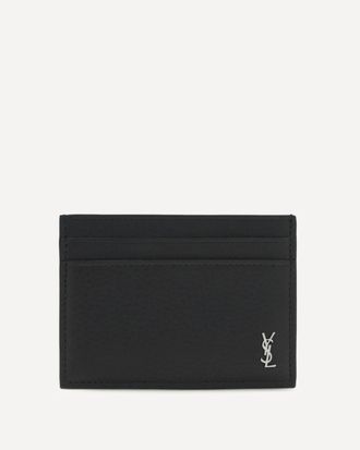 Saint Laurent Tiny Cassandre Card Holder Male UNI
