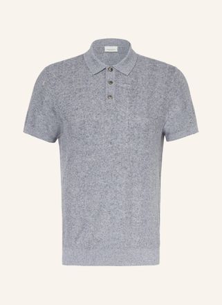 Profuomo Profuomo Strick-Poloshirt blau