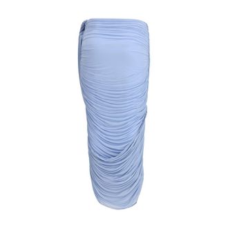 Magda Butrym Womens Blue Copper Midi Skirt