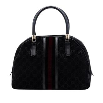 Gucci Sac &agrave; main vintage en daim Pre-owned - Femme - Pre-owned - Noir - Taille: ONE Size