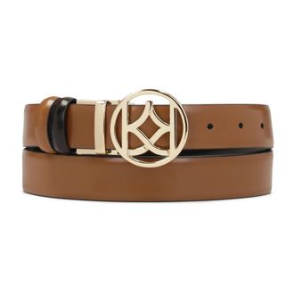 Kazar Doppelseitiger Lederg&uuml;rtel mit runder Schnalle - - Accessories - Damen - Mehrfarbig - 100 CM