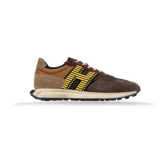 Hogan Wildleder Stoff Sneakers mit Schn&uuml;rsenkeln - - Shoes - Herren - Mehrfarbig - 40 EU