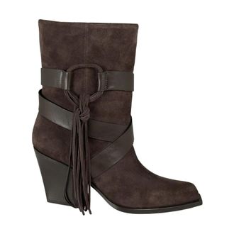 Vic Mati&eacute; Jolene West Harness Boot - Femme - Chaussures - Brun - Taille: 37 EU