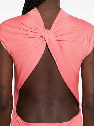 Tom Ford Back Cut-Out Evening Dress - Coral Pink