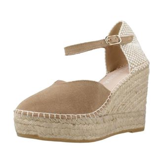 Macarena Femme, Chaussures, Beige, Taille: 37 EU Alba6 Wedge Espadrille