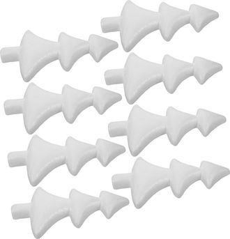 NUOBESTY 8stücke Schaumstoffbaum Für DIY-weihnachtsdeko Weiße Baumstruktur Zum Bemalen Als Bastelbaum Für Büro Und Geschäftsausttattungungen