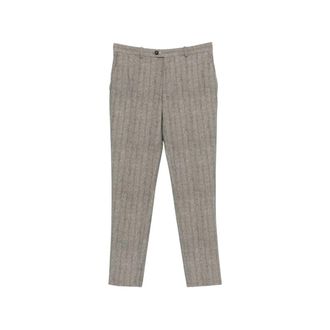 Circolo 1901 Chino Light Fleece Herringbone - - Trousers - Herren - Grau - L