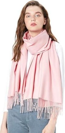 Maamgic Foulard Echarpe xxl echarpe printemps Femme Homme 200 * 70CM Hiver Touch&eacute; Soyeux Multi-Couleur El&eacute;gant Ch&acirc;le Doux pour Mariage Party Soiree, Rose, Tai