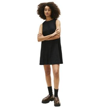 Tommy Jeans Linen A-line W - Kleid - Damen