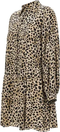 Marella robe courte Deriva à imprimé animalier - Marron