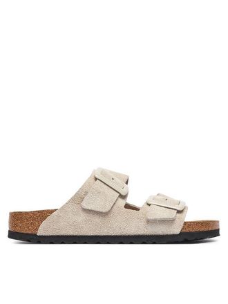 Birkenstock Pantoletten Arizona Cushion Buckle 1033088 Creme