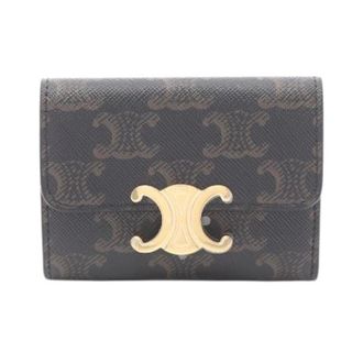 Celine Pre-owned Triomphe Leder PVC Tri-Falttasche - - Pre-owned - Damen - Braun - ONE SIZE
