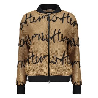 Herno Mesh Bomber Jacket - - Jackets - Damen - Braun - M