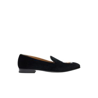 Scarosso Schwarze Friulane-Slipper aus Samt - - Shoes - Herren - Schwarzk - 40 1/2 EU