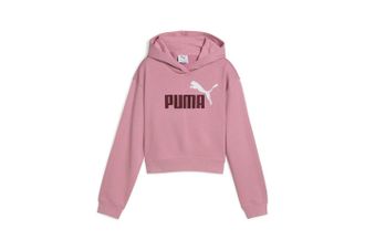 Puma Kapuzensweatshirt ESS 2 COLOR NO. 1 LOGO SHORT LENGTH HOODIE TR G mit Rundhalsausschnitt, mit gerippten B&uuml;ndchen an Saum und &Auml;rmeln
