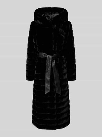 Petite M. Teddy-Mantel mit Kapuze und Bindeg&uuml;rtel