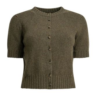 Khaite Cardigan Nora - Femme - Pulls - Vert - Taille: 42 FR