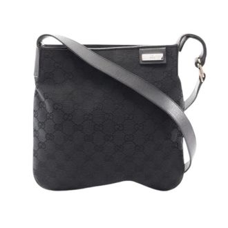 Gucci Sac bandouli&egrave;re en toile Pre-owned - Femme - Pre-owned - Noir - Taille: ONE Size
