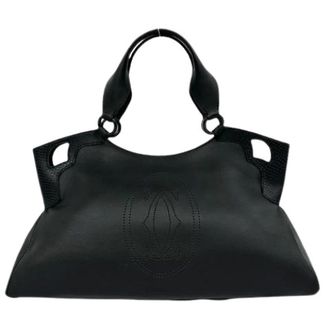 Cartier Sac &agrave; main Pre-owned Marcello en cuir - Femme - Pre-owned - Noir - Taille: ONE Size