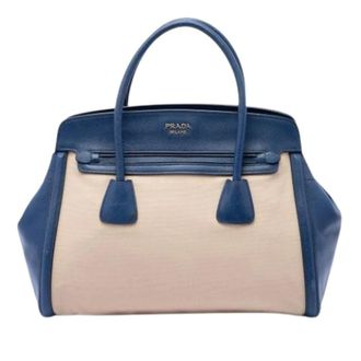 Prada Pre-owned Vintage Satchel - Femme - Pre-owned - Bleu - Taille: ONE Size
