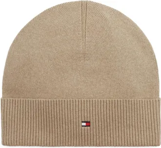 Tommy Hilfiger Mütze mit dezentem Kaschmiranteil und Logo-Aufnäher in