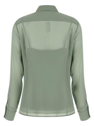 Max Mara Womens Bicolor Silk Blouse