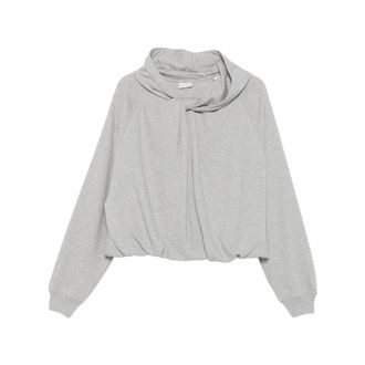 Dries Van Noten Twisted Raglan-Sleeve Hoodie - - Sweatshirts & Hoodies - Damen - Grau - S