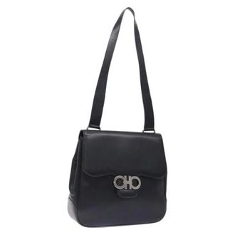 Ferragamo Pre-owned Leder Schultertasche - - Pre-owned - Damen - Schwarzk - ONE SIZE