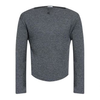 Courr&egrave;ges Wollpullover - - Knitwear - Herren - Grau - S