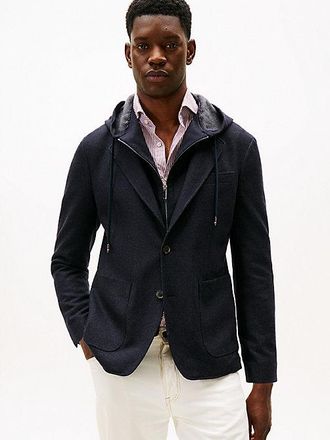Tommy Hilfiger Blazer Smart Casual en laine à capuche