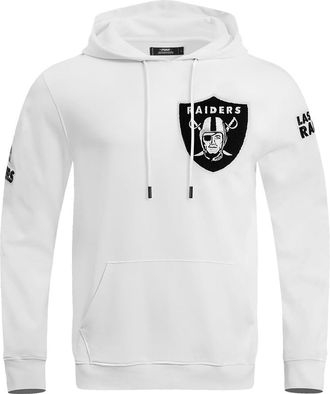 Pro Standard Mens NFL Las Vegas Raiders Classic Chenille Kapuzensweatshirt Wei&szlig; M