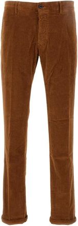 Incotex Homme, Pantalons, Brun, Taille: W34 Pantalon en velours côtelé coupe slim