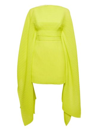 Solace London robe à design plissé - Vert