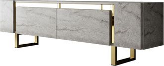 Hanah Home Meuble TV en bois Yildiz - 180 x 30 x 50 cm - TravertinOr