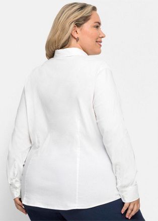 Sheego Klassische Bluse Hemdbluse Langarm