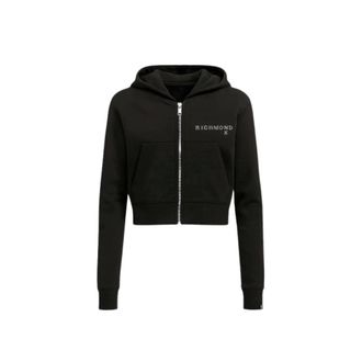 John Richmond Uwa26025Fe CK7 Zip-through Sweatshirt - - Sweatshirts & Hoodies - Damen - Schwarzk - S