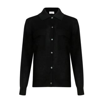 P.A.R.O.S.H. Linfa Cardigan - - Knitwear - Damen - Schwarzk - XS