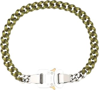 Alyx 1017 Alyx 9Sm, Homme, Accessoires, Vert, Taille: ONE Size Buckle Chain Necklace