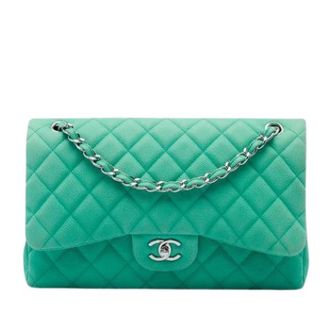 Chanel Pre-owned Classic Double Flap Shoulder Bag - - Pre-owned - Damen - Gr&uuml;n - ONE SIZE