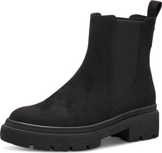 Marco Tozzi Damen Chelsea Boots zum Schlupfen mit Plateau, Schwarz (Black), 36 EU