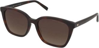 Tommy Hilfiger unisex, Accessoires, Brun, Taille: 54 MM Lunettes de soleil