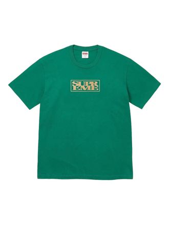 SUPREME t-shirt &agrave; logo - Vert