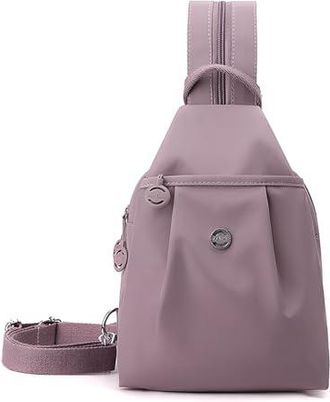 Generic Petit sac &agrave; bandouli&egrave;re pour femme, sac &agrave; dos &agrave; bandouli&egrave;re, sac de poitrine d&eacute;contract&eacute;, sac &agrave; dos &agrave; bandouli&egrave;re pour randonn&eacute;e, voyage, rose, Small